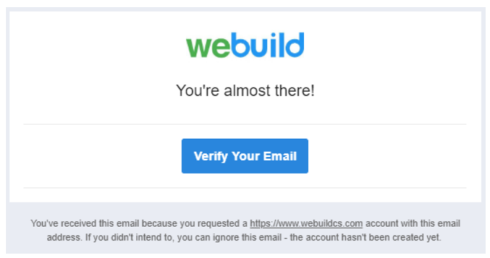User Guide - In use - Getting Started - General Information - WeBuild