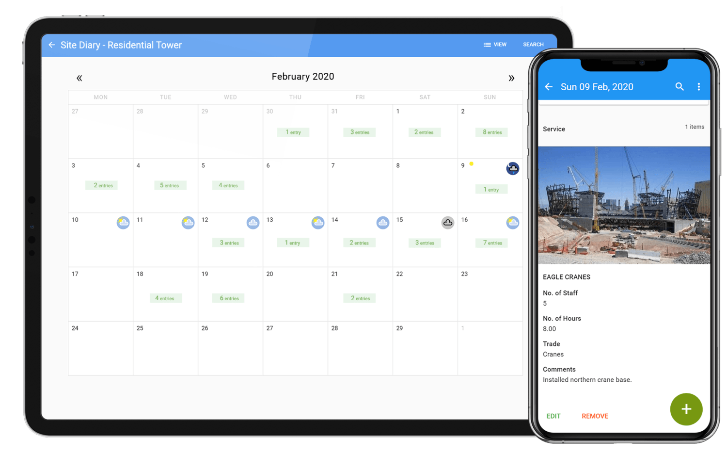 Construction Site Diary - WeBuild Australia