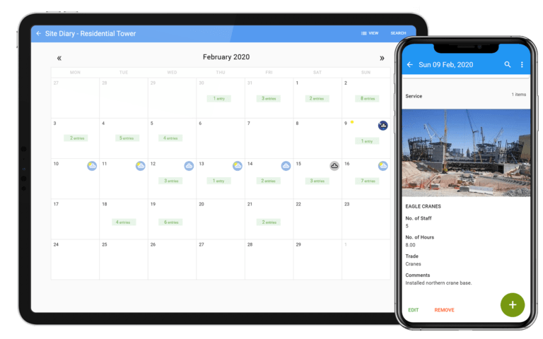 Construction Site Diary - WeBuild Australia